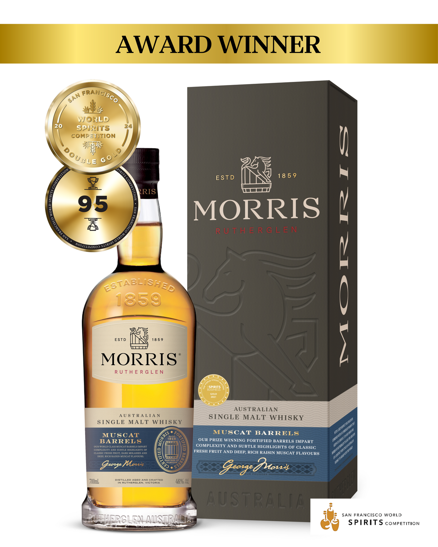 Morris Whisky Muscat Barrel 46% 700mL – Morris of Rutherglen